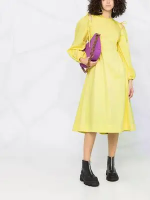 MSGM A-line Dress - Yellow