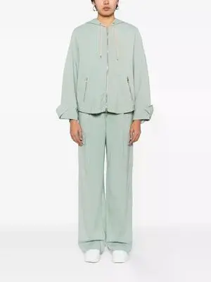 Lorena Antoniazzi Hooded Virgin Wool Blend Jacket - Green
