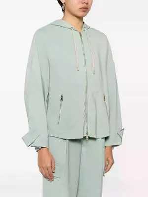 Lorena Antoniazzi Hooded Virgin Wool Blend Jacket - Green