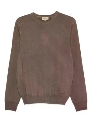 Woolrich Crew Neck Long Sleeve Sweater - Brown