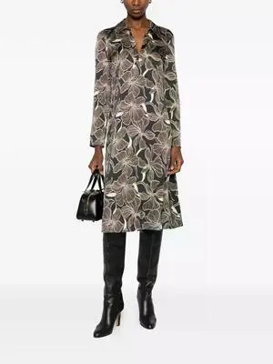 Marc O'polo Floral Print V-neck Midi Dress