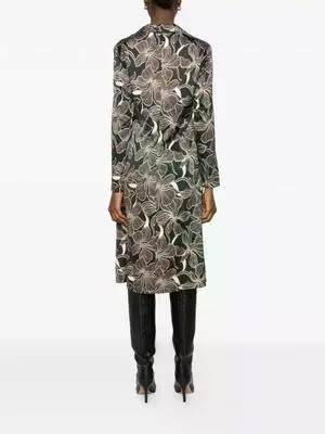 Marc O'polo Floral Print V-neck Midi Dress
