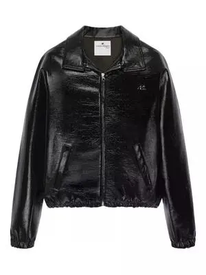 COURREGES Zip-up Jacket - Black
