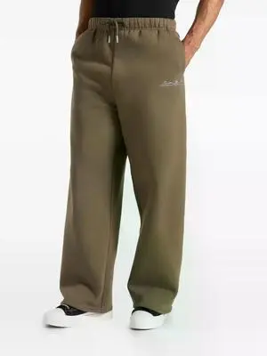 Manière De Voir Logo-embroidered Wide-leg Track Pants