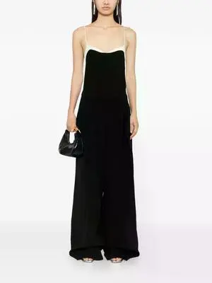 TOM FORD Georgette Jumpsuit With Criss-cross Straps