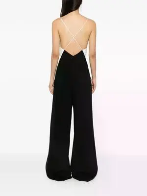 TOM FORD Georgette Jumpsuit With Criss-cross Straps