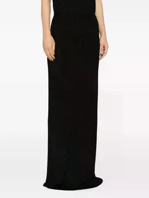 TOM FORD Sequin-embellished Ribbed Skirt - Black