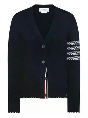 Thom Browne V Neck Cardigans For Women