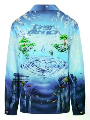 Casablanca Lost Atlantis Silk Shirt - Blue