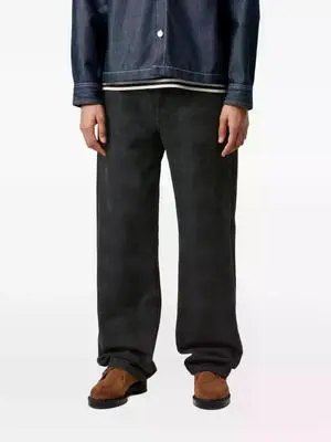 Carhartt Work In Progress Logo-patch Jeans - Black