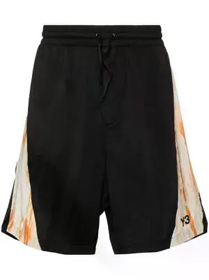 Y3 Tie-dye Track Shorts - Black