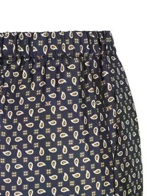 Max Mara Paisley Print Wide Leg Trousers - Blue