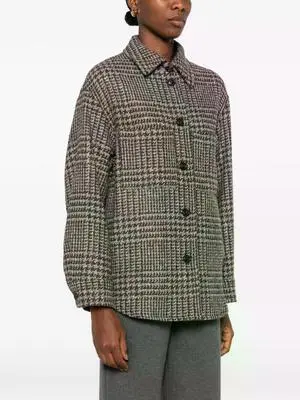 Marc O'polo Checked Overshirt With Button Closure And Chest Pockets
