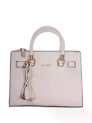 Liu Jo Braided-handle Tote Bag With Charm - Neutrals