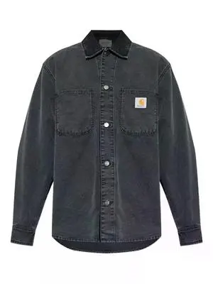 Carhartt Work In Progress Logo-patch Pocket Shirt - Grey