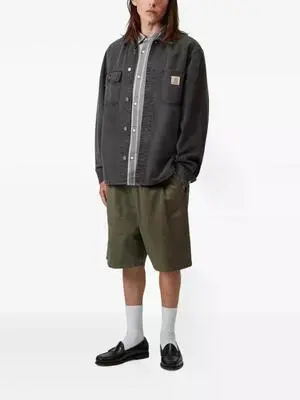 Carhartt Work In Progress Logo-patch Pocket Shirt - Grey