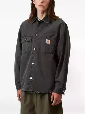 Carhartt Work In Progress Logo-patch Pocket Shirt - Grey