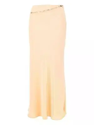 Rabanne Chain Detail Maxi Skirt - Neutrals