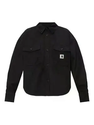 Carhartt Work In Progress Buttoned Patch-pocket Shirt - Black