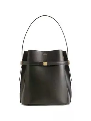 TOTEME Belted Leather Bucket Bag