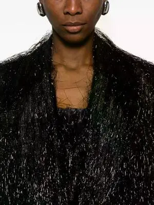 MEDEEA Loose Threads Metallic Effect Coat