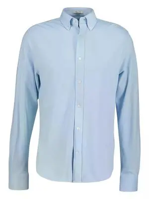 Gant Pique Stretch Jersey Shirt - Blue