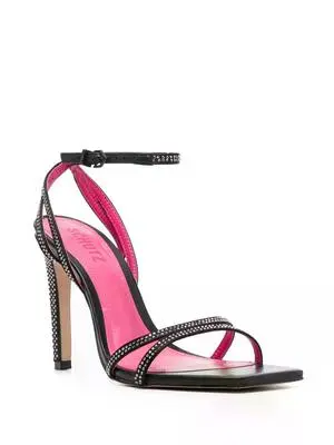 Schutz 105mm Leather Crystal-embellished Sandals