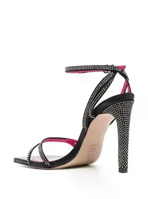 Schutz 105mm Leather Crystal-embellished Sandals