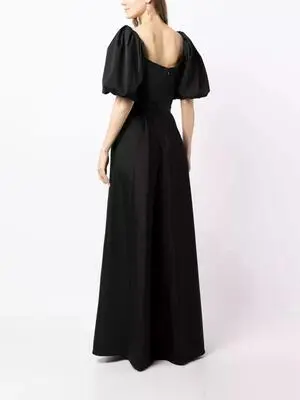 Alberta Ferretti Pleated Detail Gown