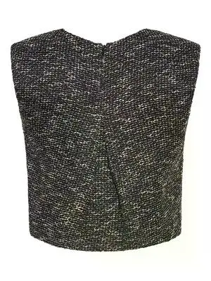 Adam Lippes Sleeveless Tweed Effect Top
