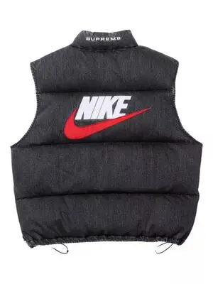 Supreme X Nike Denim Puffer Gilet