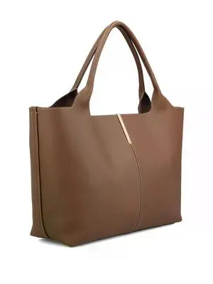 TOD'S Leather Tote Bag With Gold-tone Detail