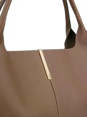 TOD'S Leather Tote Bag With Gold-tone Detail