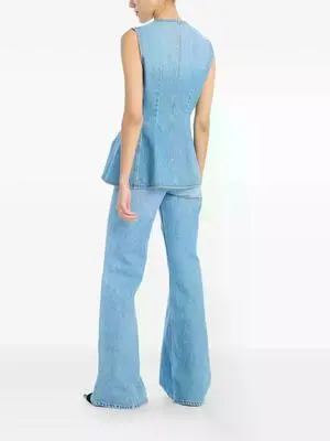 ROTATE BY BIRGER CHRISTENSEN Sleeveless Denim Top