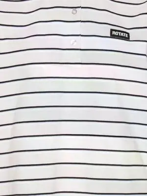 ROTATE BY BIRGER CHRISTENSEN Striped Polo Shirt - Neutrals