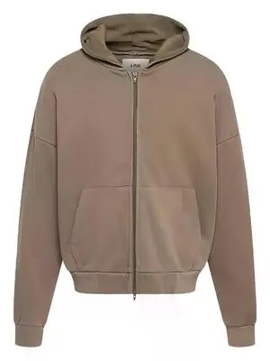 O.FILES Origami Zip-up Hoodie - Neutrals