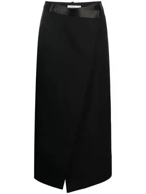 Simkhai Wool Blend Midi Skirt