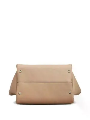 TOD'S Leather Tote Bag With Logo Pendant