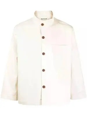 Marané Funnel-neck Shirt Jacket - Neutrals