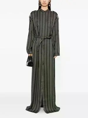 TOM FORD Striped Shirt Dress - Black