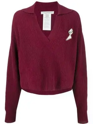 Philosophy Di Lorenzo Serafini Virgin Wool Blend Jumper - Red
