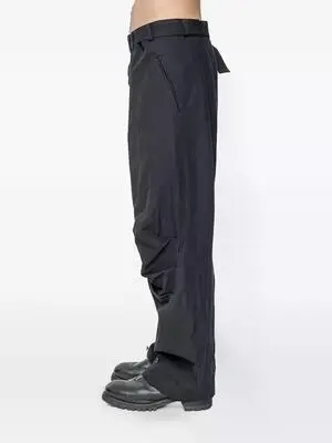 THE VIRIDI-ANNE Belt Button Detail Trousers