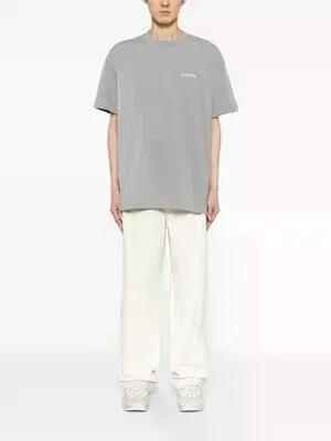 FLANEUR Logo-print Cotton T-shirt - Grey