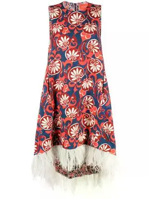 La DoubleJ La Scala' Feather-trim Dress