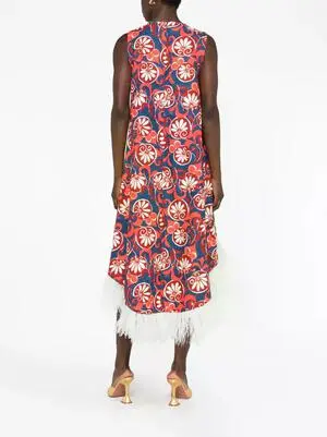 La DoubleJ La Scala' Feather-trim Dress