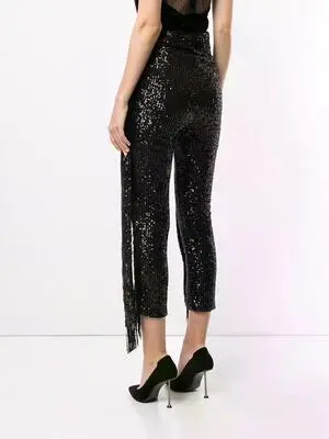 CHRISTIAN PELLIZZARI Fringed Sequin Trousers