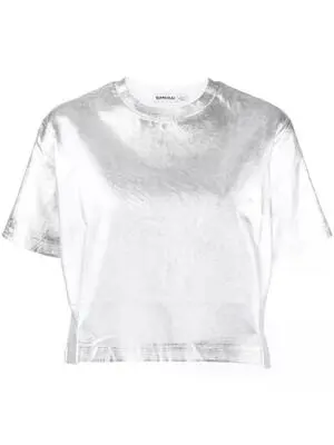Simkhai Metallic Short-sleeve T-shirt