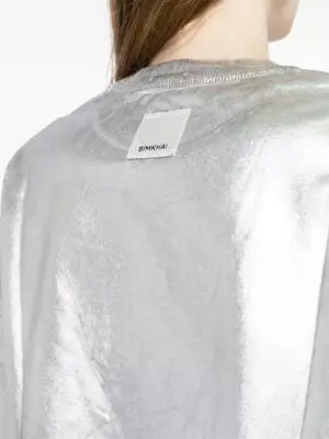 Simkhai Metallic Short-sleeve T-shirt