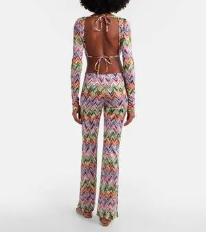Missoni Zigzag High-rise Flared Trousers - Multicoloured