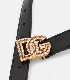 Dolce & Gabbana Embellished Leather Belt
